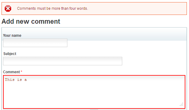 Form Word Count Validation In Php Sourcecodester