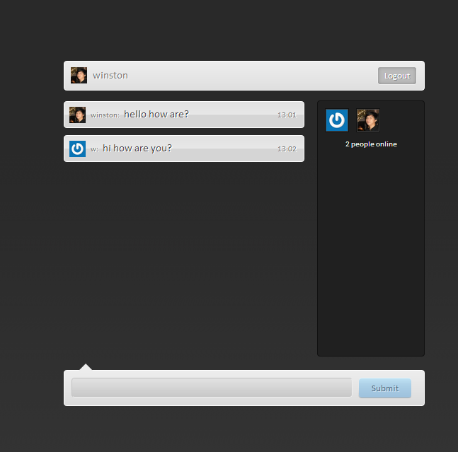 Chat Application Connecting Winforms To Webapp Chat