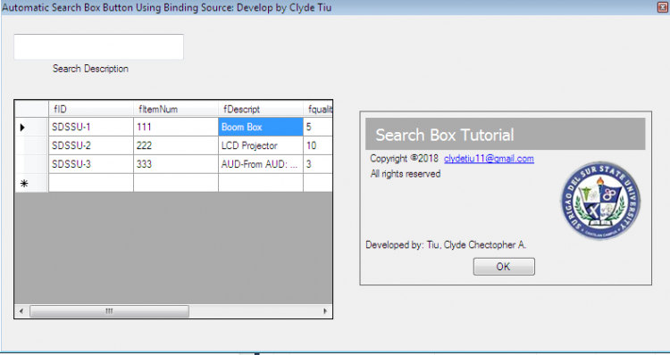 Simple Automatic Search Box Tutorial Using Binding Source - Visual ... Simple Automatic Search Box Tutorial Using Binding Source - Visual ...
