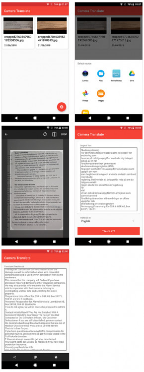 Android Scanner With Text On Image Translation App Free Source Code