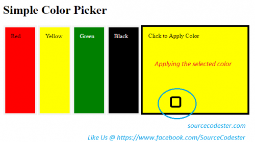 How To Create Simple Color Picker Free Source Code And Tutorials