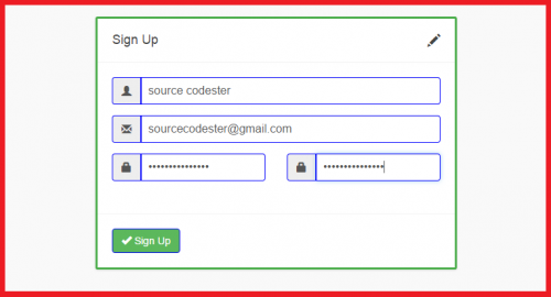 Sign Up Form Using Bootstrap with PHP Function Using PDO | Free source ...