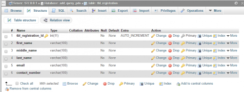 Php Creating Mysql Tables Free Source Code And Tutorials