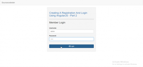 Creating A Registration And Login Using AngularJS - Part 2 | Free ...