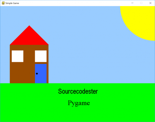 Python Pygame A Very Simple Application For Beginners Free Source Code And Tutorials