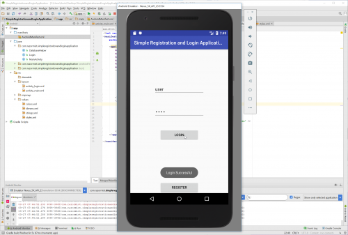 Android - Simple Registration and Login Application | Free Source Code ...