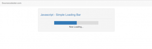 Javascript - Simple Loading Bar | Free Source Code & Tutorials Javascript - Simple Loading Bar | Free Source Code & Tutorials