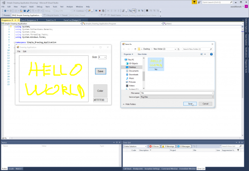 C# - Simple Drawing Application | Free Source Code & Tutorials