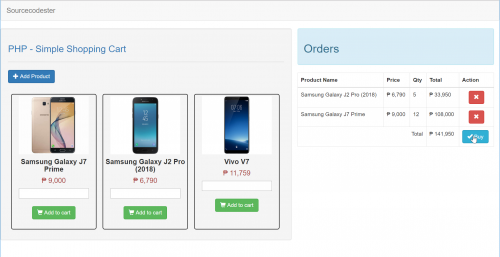 PHP - Simple Shopping Cart | Free Source Code & Tutorials PHP - Simple Shopping Cart | Free Source Code & Tutorials
