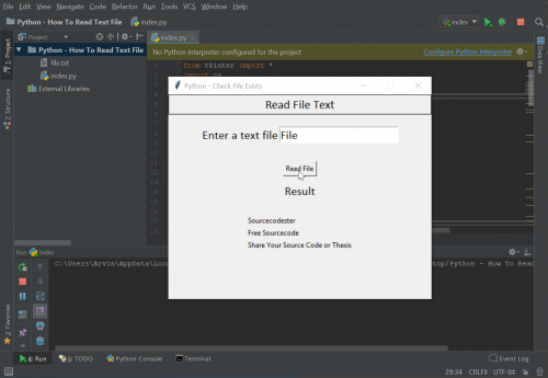 Python - How To Read Text File | Free Source Code & Tutorials