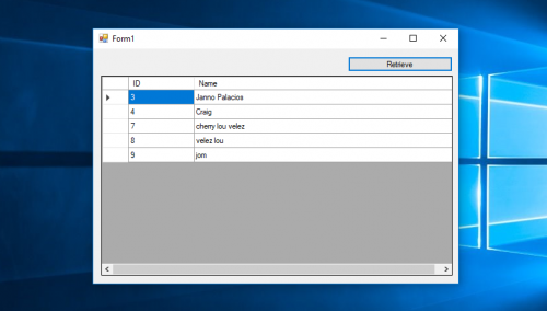 Retrieving Data In Mysql Database Using Datareader In Vb Free