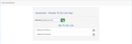 Javascript Simple To Do List App Free Source Code And Tutorials