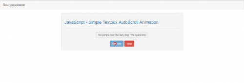 JavaScript - Simple Textbox AutoScroll Animation | Free Source Code ... JavaScript - Simple Textbox AutoScroll Animation | Free Source Code ...
