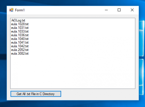 Simple Way To Get All Txt Files In The Directory Using Vbnet Free Source Code And Tutorials