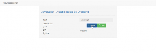 JavaScript - Autofill Inputs By Dragging | Free Source Code & Tutorials