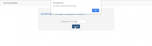 JavaScript - Simple Dropdown Search | Free Source Code & Tutorials JavaScript - Simple Dropdown Search | Free Source Code & Tutorials