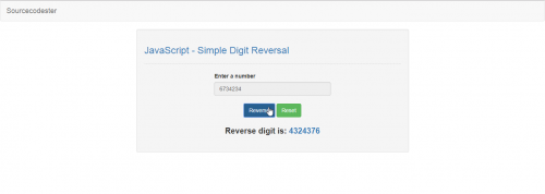 Javascript Simple Digit Reversal Free Source Code And Tutorials 4247