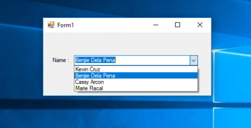 How To Fill Data With Two Display Member Based On Combobox In C Free Source Code And Tutorials