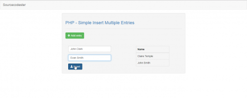 PHP - Simple Insert Multiple Entries | Free Source Code & Tutorials