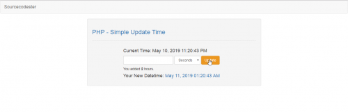 Php Simple Update Time Free Source Code And Tutorials 3907