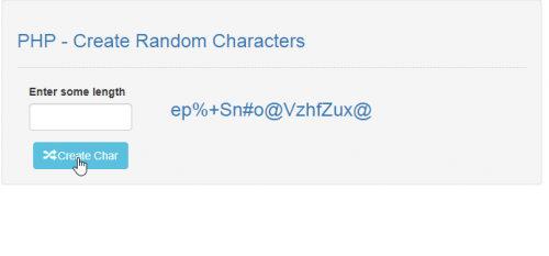 PHP - Create Random Characters | Free Source Code & Tutorials