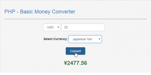 PHP - Basic Money Converter | Free Source Code & Tutorials