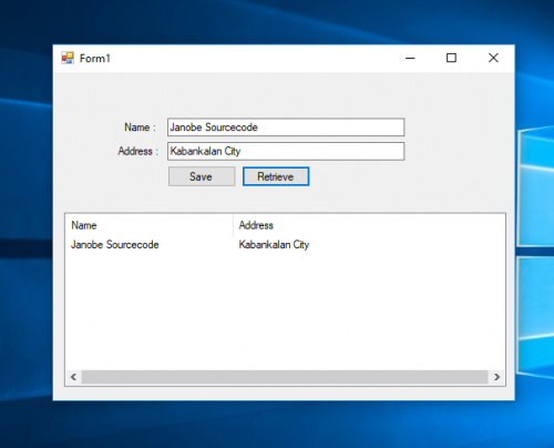 How To Save And Retrieve Data In The Listview Using C Free Source Code And Tutorials