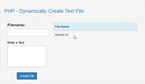 PHP Dynamically Create Text File Free Source Code Tutorials php-dynamically-create-text-file-free-source-code-tutorials