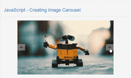 Javascript Creating Image Carousel Free Source Code And Tutorials