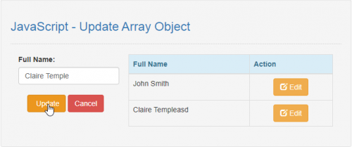 Javascript Update Array Object Free Source Code And Tutorials