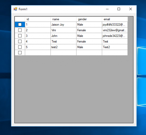 How To Display Records With Checkbox Column In Datagridview Using C Free Source Code And Tutorials