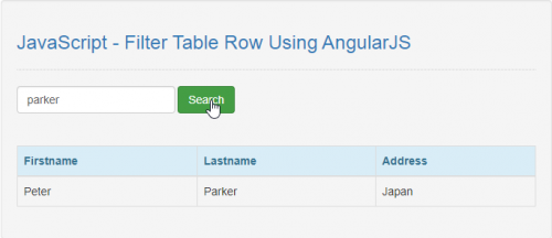 JavaScript - Filter Table Row Using AngularJS | Free Source Code ...