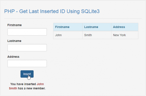 PHP - Get Last Inserted ID Using SQLite3 | Free Source Code & Tutorials