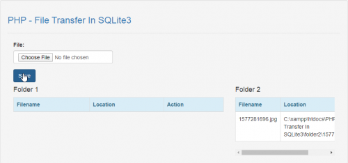 Php File Transfer In Sqlite3 Free Source Code And Tutorials