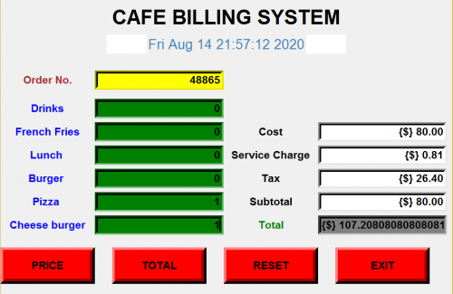 Cafe Billing System | Free Source Code & Tutorials Cafe Billing System | Free Source Code & Tutorials