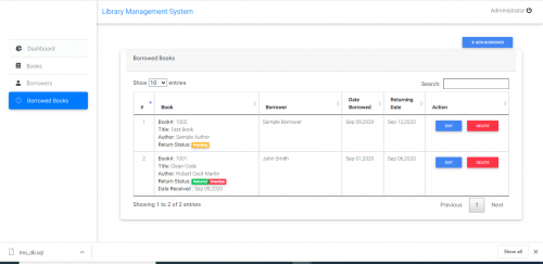 Simple Library Management System Project Using PHP/MySQL | Free Source ... Simple Library Management System Project Using PHP/MySQL | Free Source ...