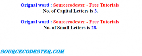 How To Count Capital And Small Letters Using Javascript Free Source Code And Tutorials
