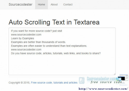 Auto Scrolling Text In Textarea Free Source Code Tutorials And Articles 2109