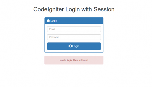 CodeIgniter Login with Session | Free Source Code & Tutorials