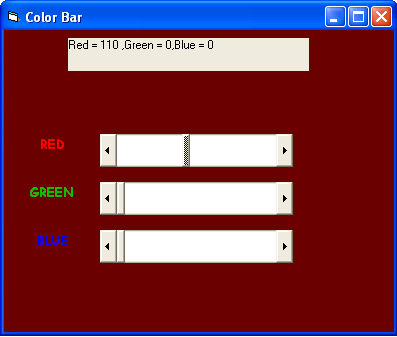 Color Bar Program in VB6 | Free source code, tutorials and articles