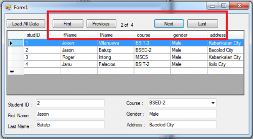How To Create An Advance Record Navigation In C Free Source Code 6812