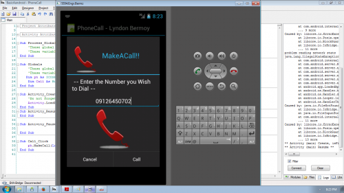 Android Phone Call Tutorial Using Basic4android Free Source Code Tutorials And Articles