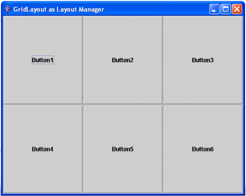 Gridlayout As Layout Manager In Java Free Source Code And Tutorials