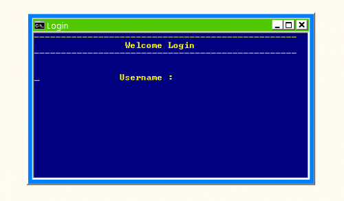 Just like an MS-DOS Login system | Free Source Code & Tutorials