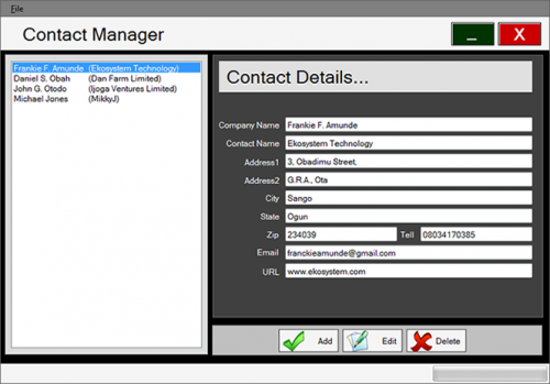 Contact Application Free Source Code And Tutorials