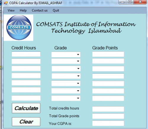 CGPA Calculator | Free Source Code & Tutorials