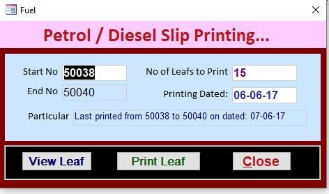 Fuel Slip Printing in Access | Free Source Code & Tutorials