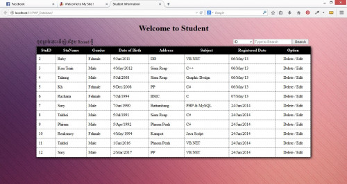 Simple Add, Update, Delete and Search using PHP and MySql | Free Source ... Simple Add, Update, Delete and Search using PHP and MySql | Free Source ...