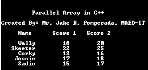 Parallel Array | Free source code, tutorials and articles