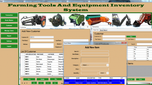 Farming Tools and Equipment Inventory System | Free Source Code & Tutorials